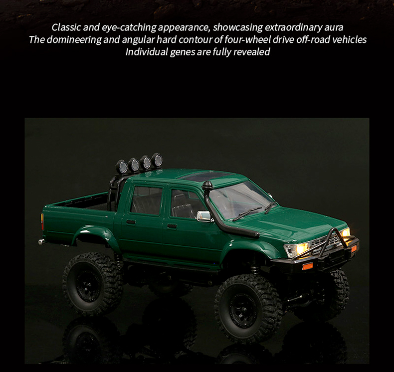 Dark Greenwpl C64-1 RC รถ 1/16 2.4G Full Scale 4WD ผู้ใหญ่ปีนเขารถ Off ...