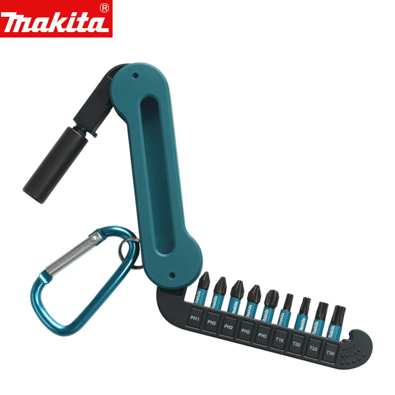 MAKITA E-15849 25มิลลิเมตรผลกระทบสีดําไขควงบิตชุด10ชิ้นไฟฟ้าไดร์เวอร์ ...
