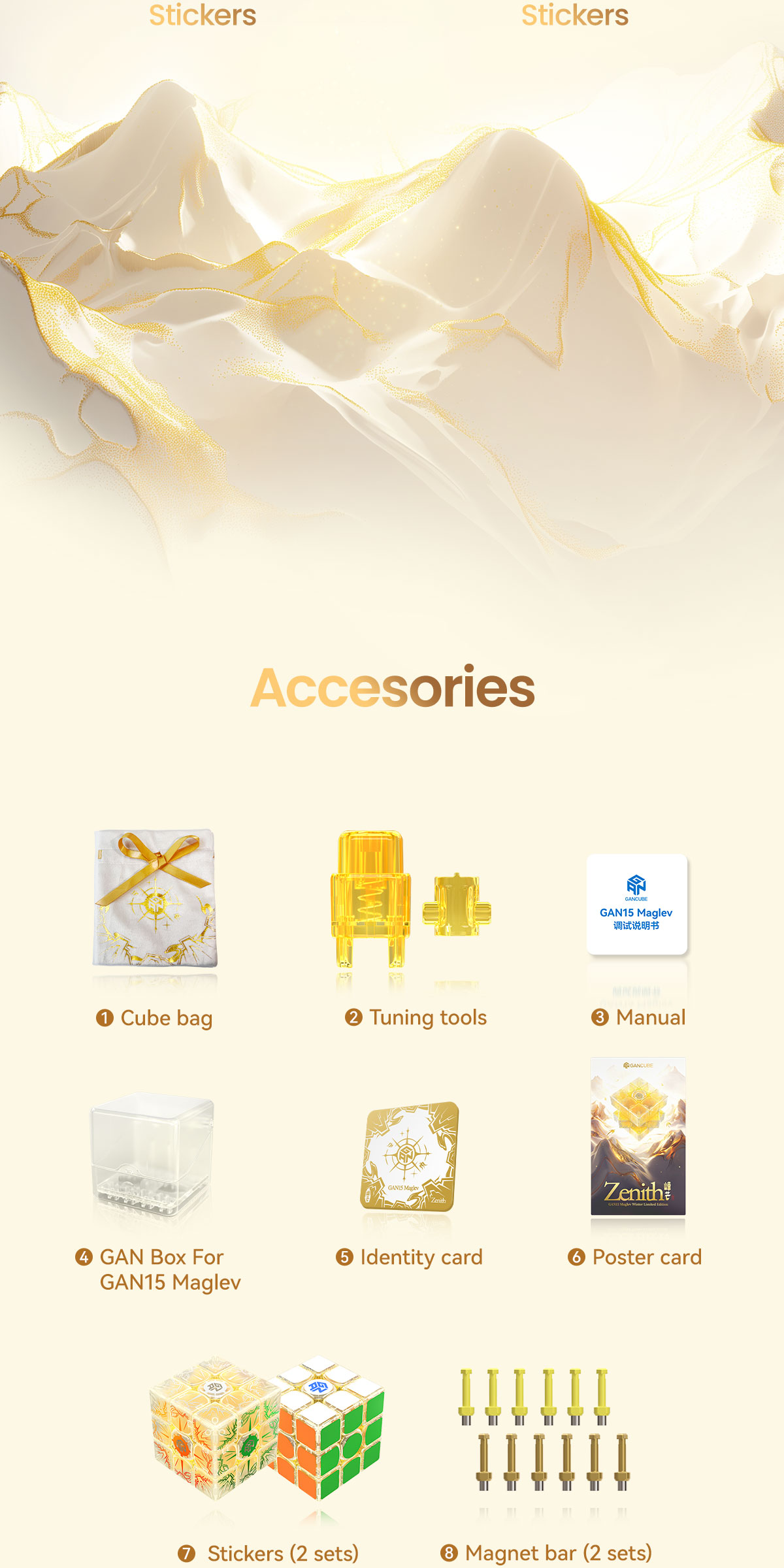 Gan15 Maglev Zenith Winter Limited Edition Cube | Shopee Thailand