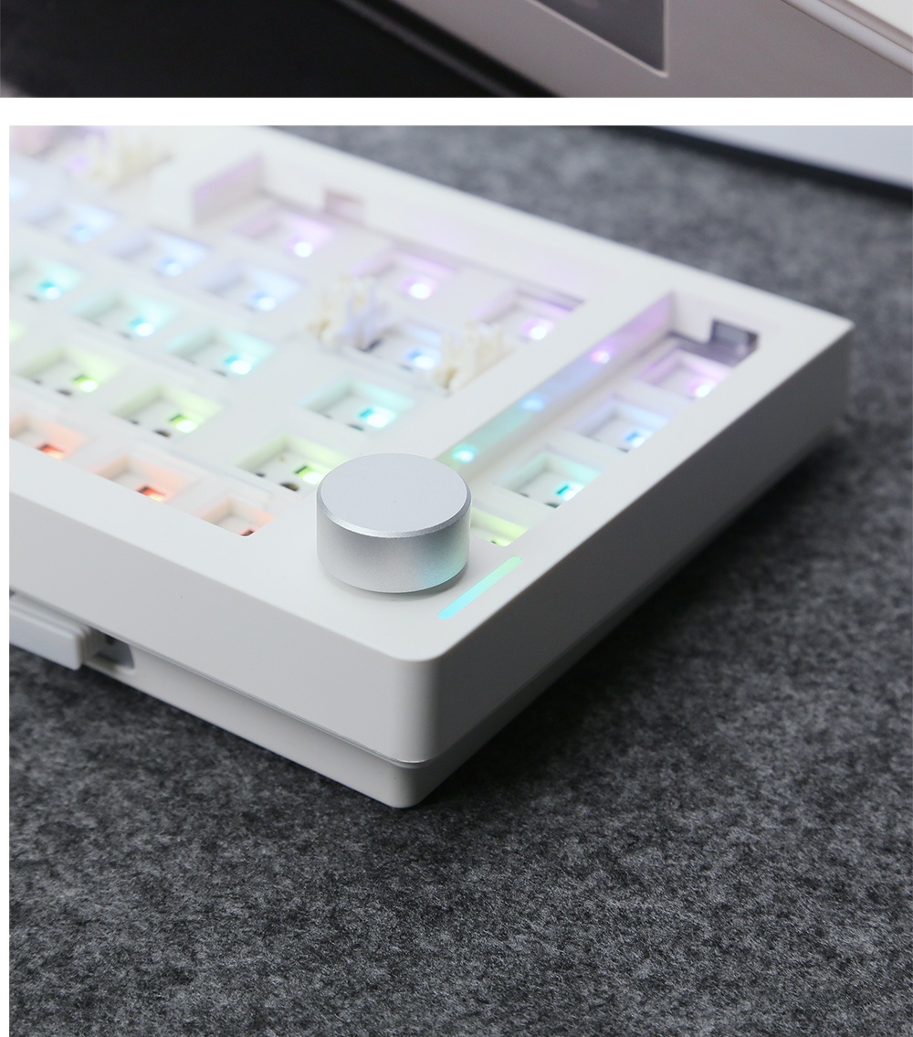 Gmk70 แยกไร้สาย Bare Bone Mechanical Keyboard Kit 65% Hot swappable RGB ...