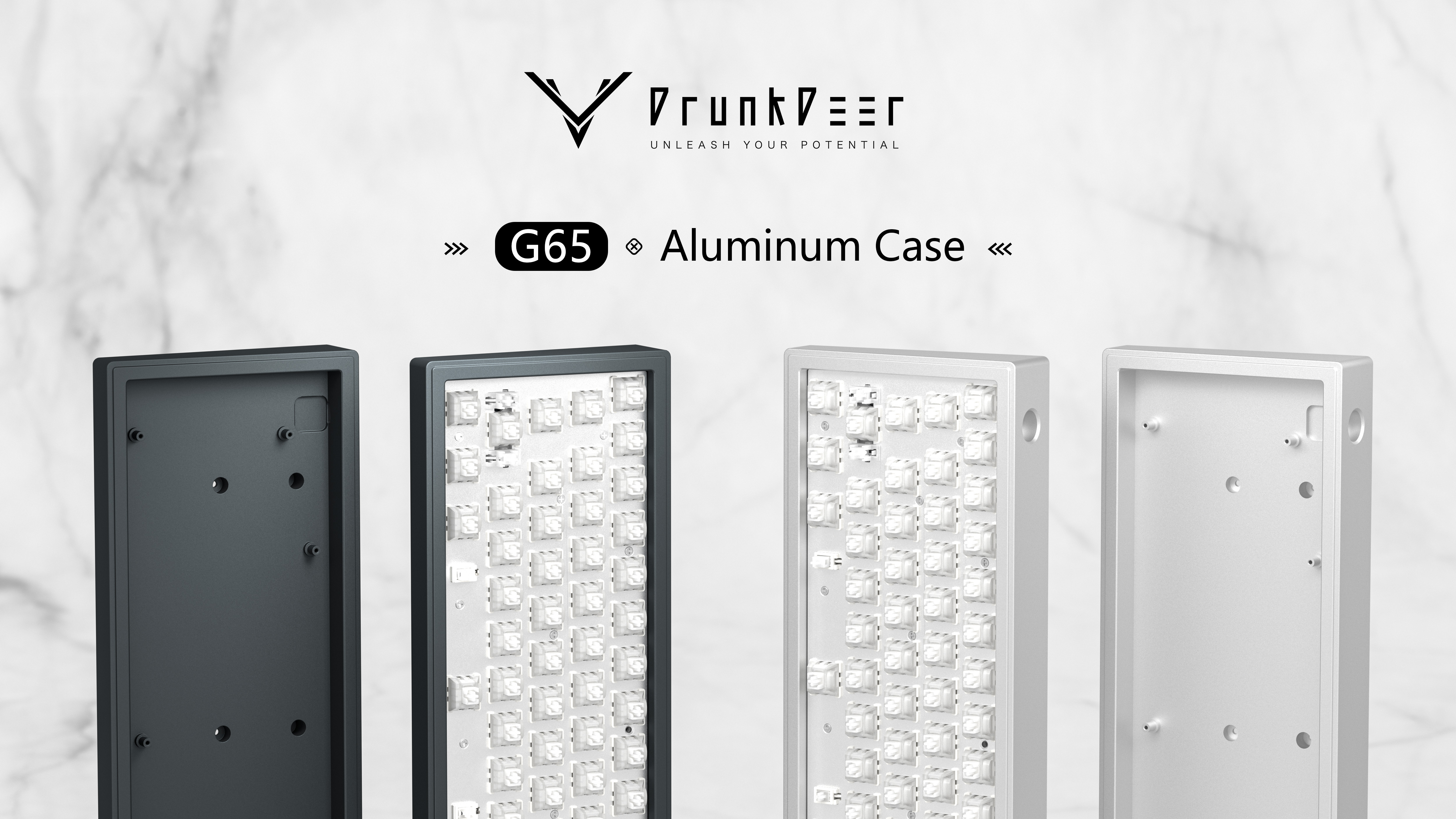 Drunkdeer G65 Aluminium CNC Case & Mod for 65% Rapid Trigger Gaming ...