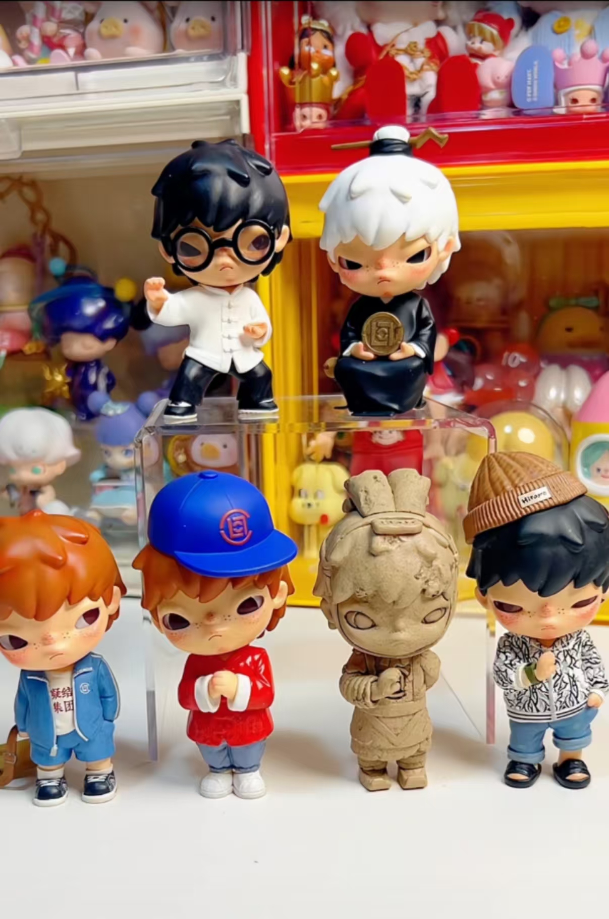 Popmart hirono x CLOT series hirono v8 จี้กล่องตาบอดศิลปะอย่างเป็น ...