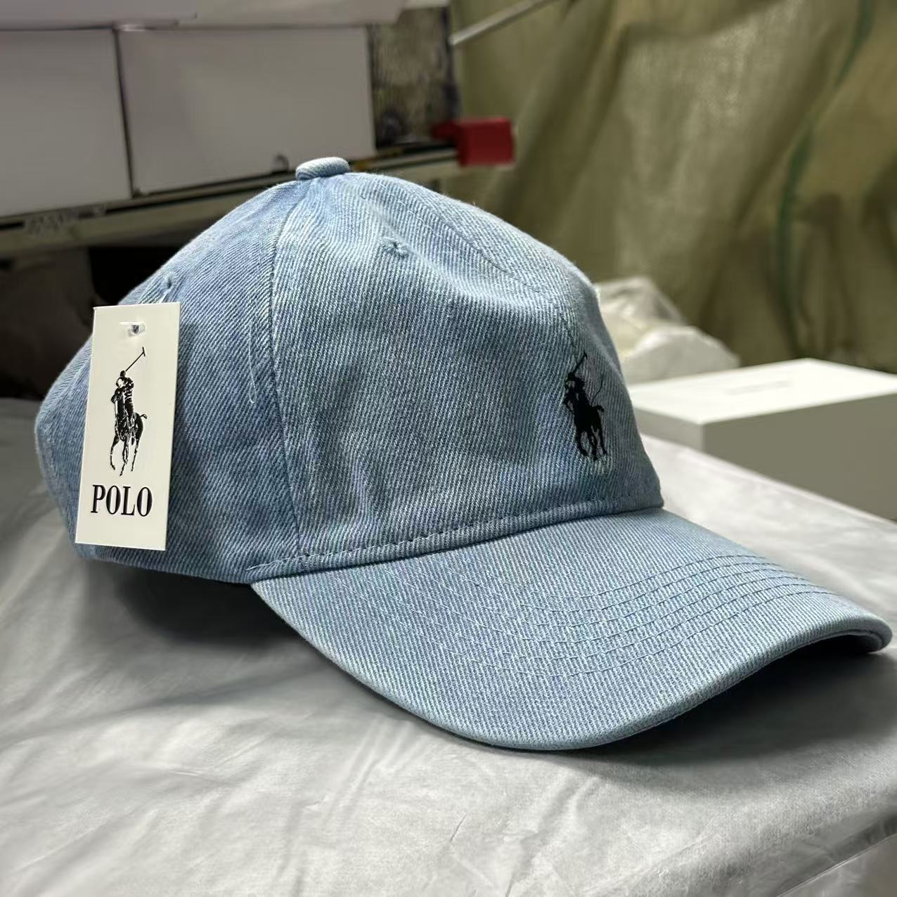 2024 NEW POLO UNISEX BASEBALL HAT IN DENIM | Shopee Thailand