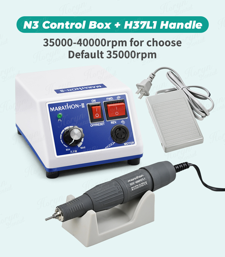 ห้องปฏิบัติการทันตกรรม Micromotor Marathon N3 +35000 RPM Handpiece ทันต ...