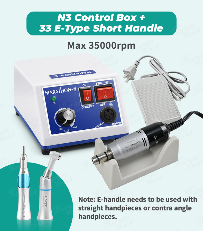 ห้องปฏิบัติการทันตกรรม Micromotor Marathon N3 +35000 RPM Handpiece ทันต ...