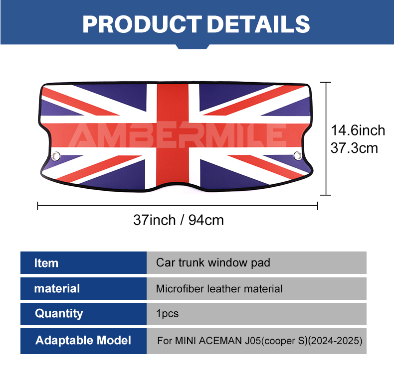 สําหรับ MINI ACEMAN J05 2024 2025 รถ Trunk Window Pad Trunk ด้านหลัง ...