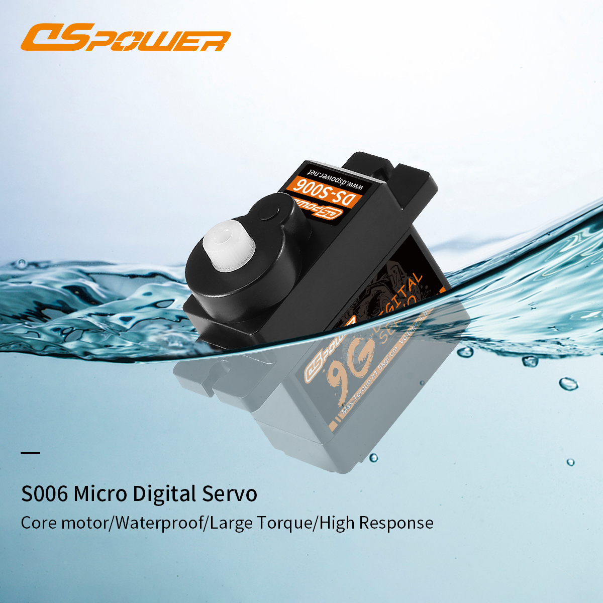 Dspower 9g เกียร์พลาสติก 4.8-6V คลัทช์ Micro Servo สําหรับ RC รถเครื่องบิน Fixed-wing ...