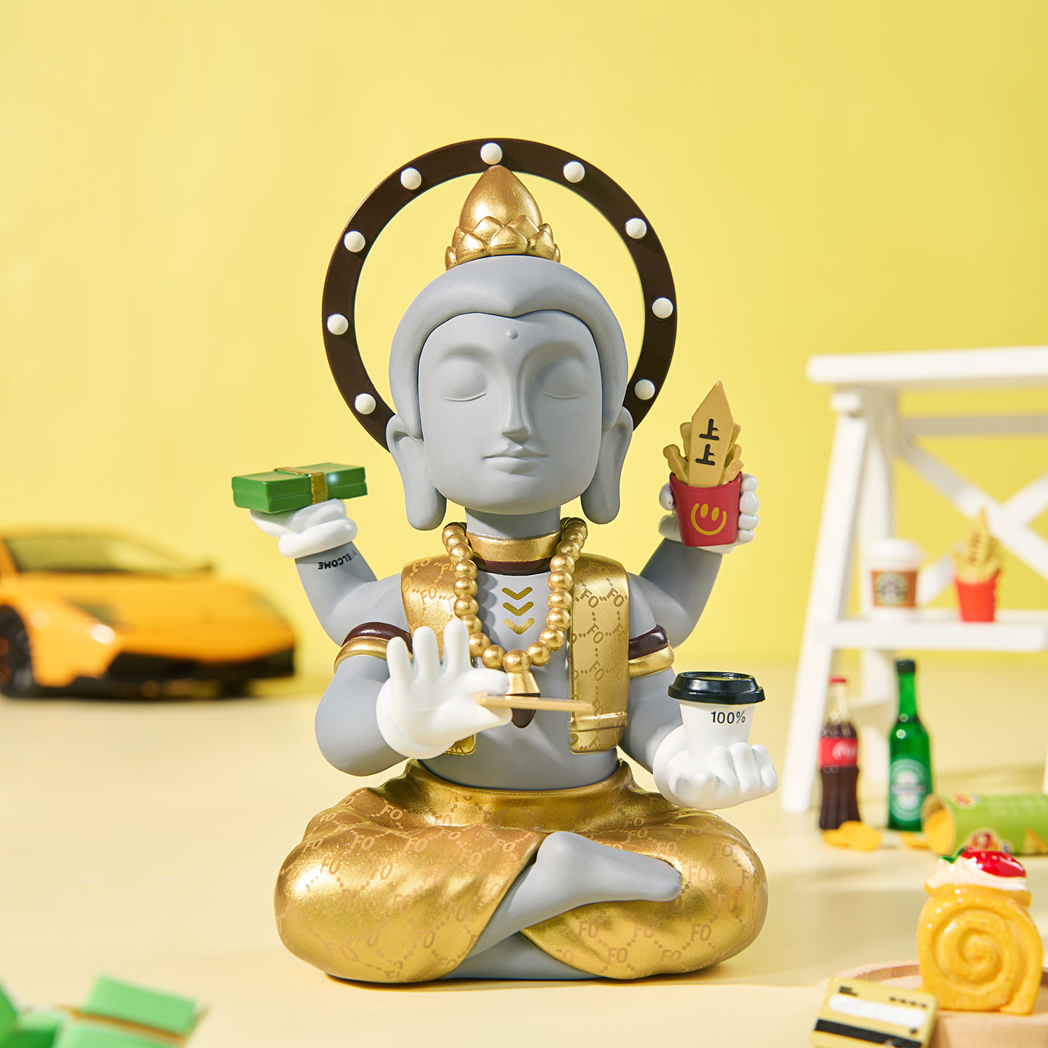 【ข้อเสนอสปอต】Amitofo Swipe My Card ขนาด 120% พระพุทธรูปจำลอง Special ...