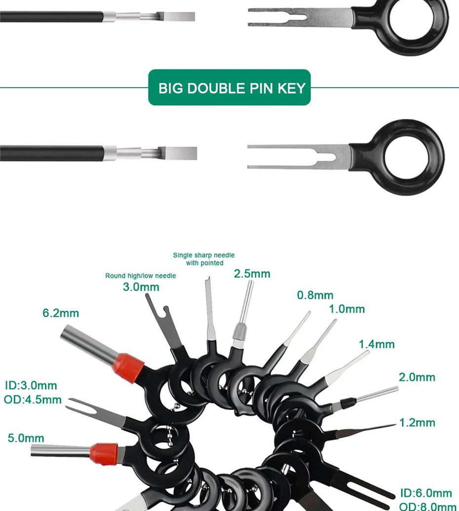 Seametal 41/59pcs รถ Terminal Removal Kit กล่องปลั๊กสายไฟ Connector ...