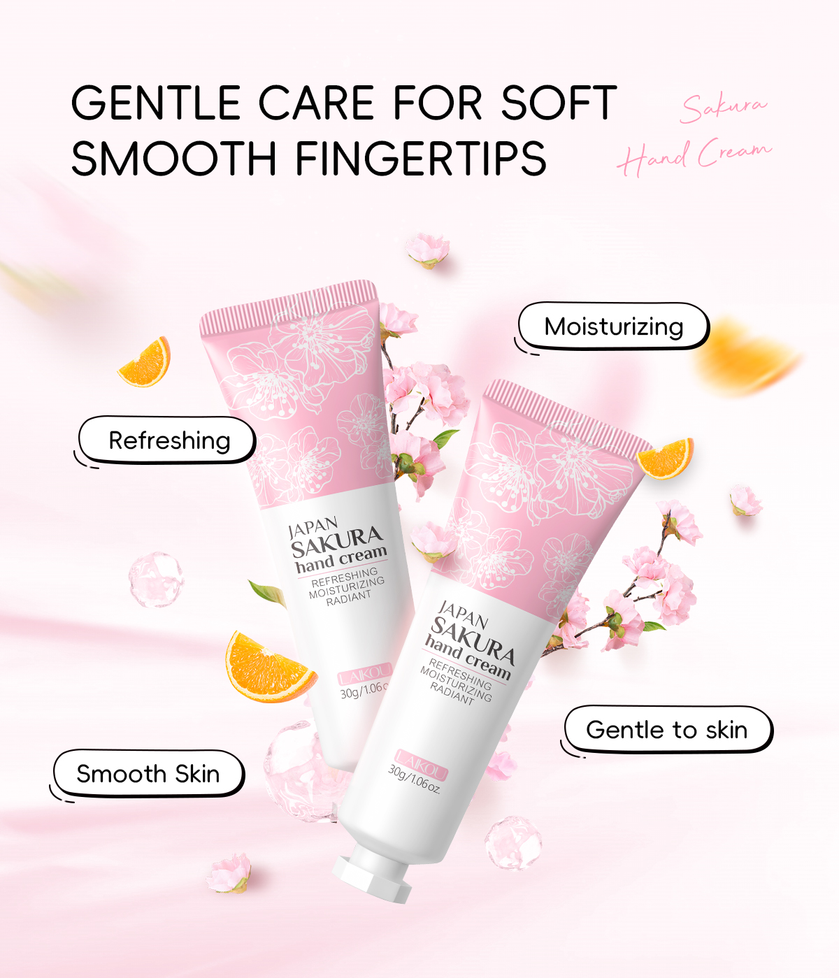 Laikou Sakura Hand Cream Nourishing Anti-chapping ลด Hand Care 30g ...
