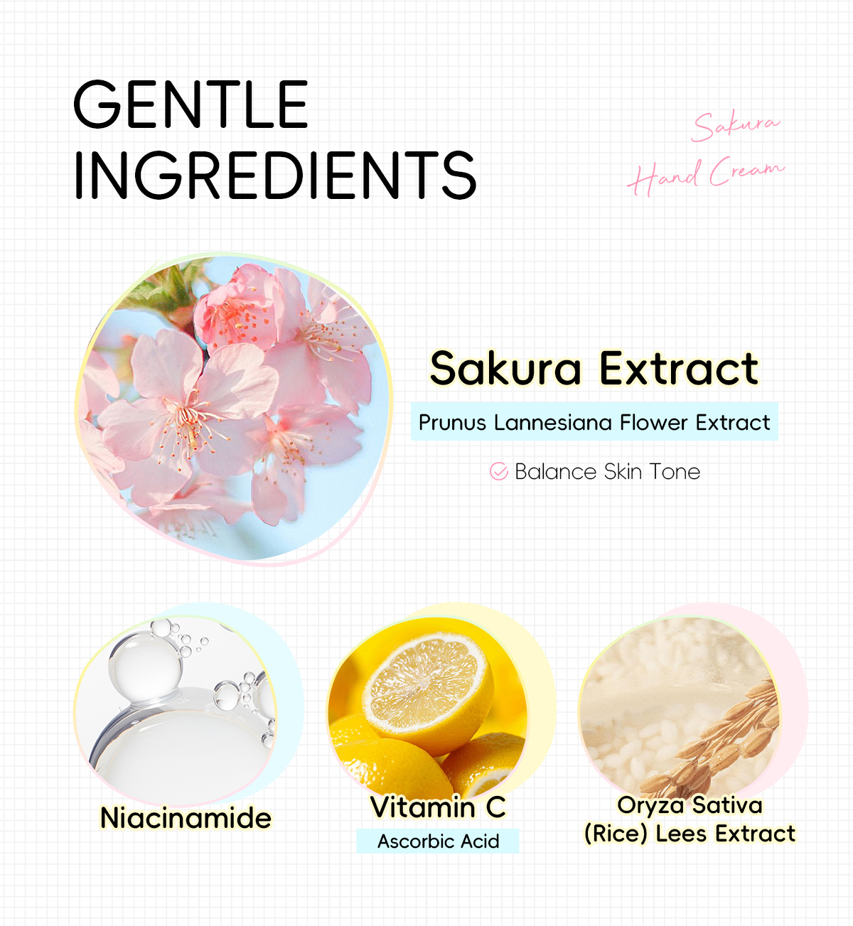 Laikou Sakura Hand Cream Nourishing Anti-chapping ลด Hand Care 30g ...