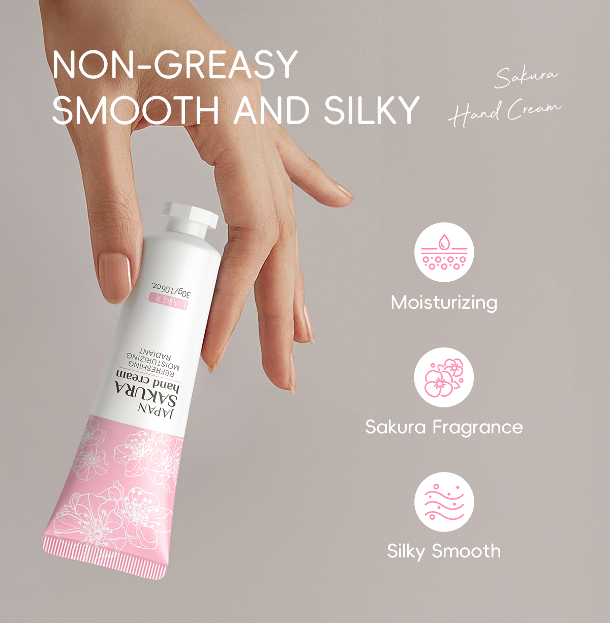 Laikou Sakura Hand Cream Nourishing Anti-chapping ลด Hand Care 30g ...