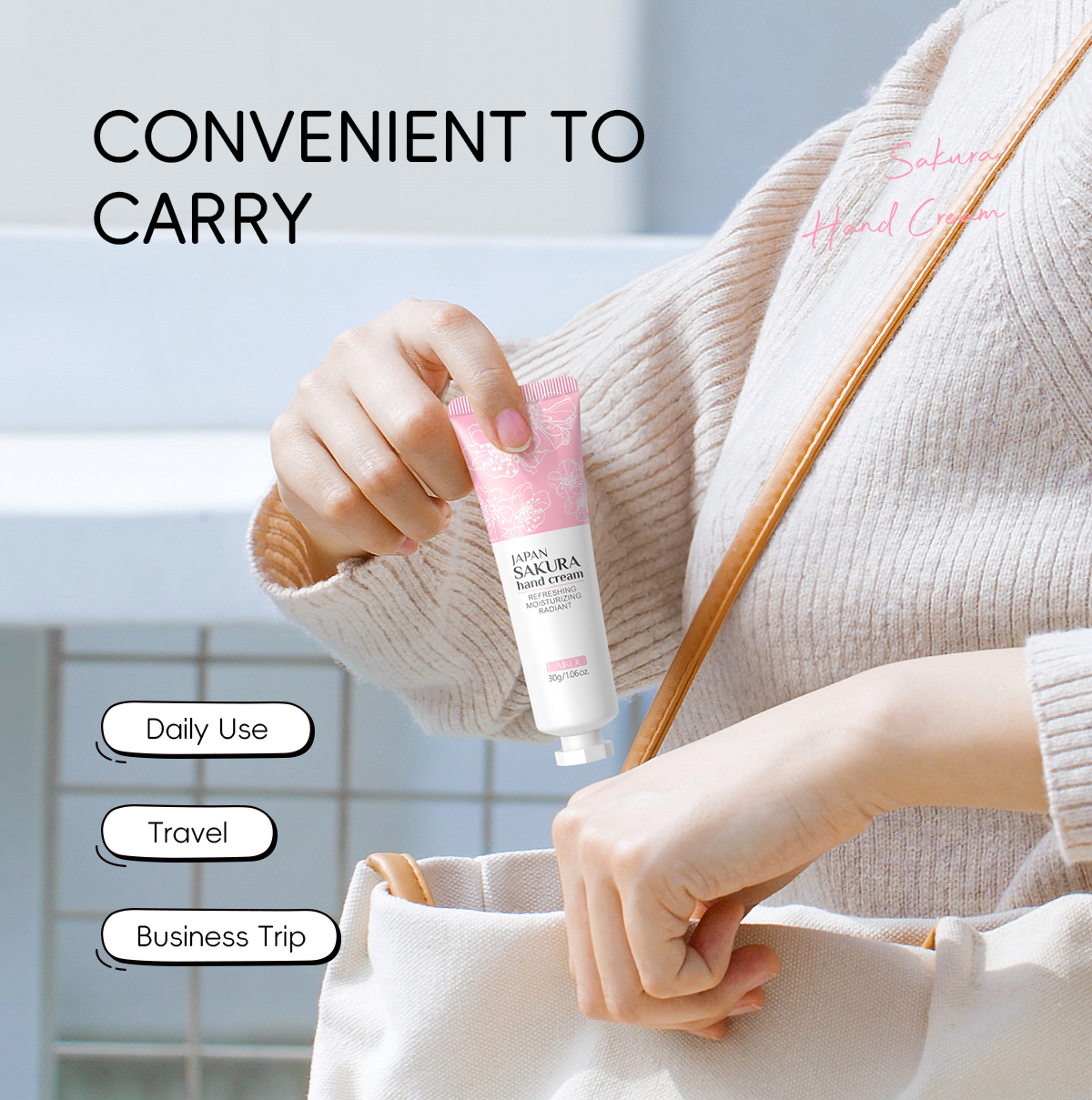 LAIKOU Sakura Hand Cream Nourishing Anti-chpping ลด Hand Ca re 30g ...