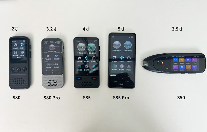 S85 Pro เครื่องแปลเสียงแบบพกพา 138 ภาษาบันทึกอัจฉริยะ 19 ออฟไลน์ในเรียลไทม์ ChatGPT AI การแปล ...
