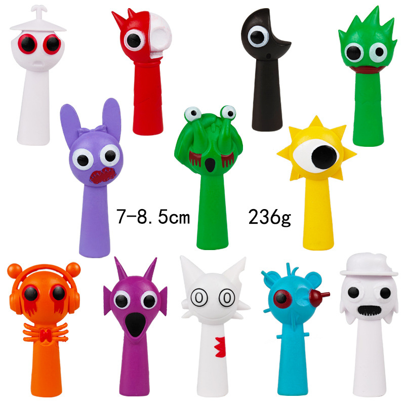 12 ชิ้น/เซ็ต Sprunki รูปของเล่น Sprunki Wanda Action Figurine Simon ...