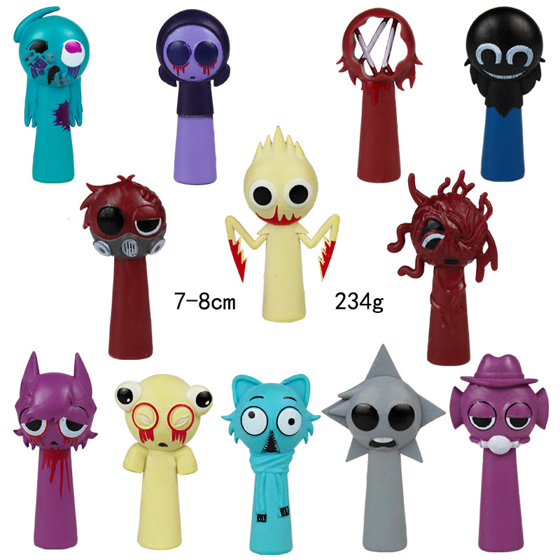 12 ชิ้น/เซ็ต Sprunki รูปของเล่น Sprunki Wanda Action Figurine Simon ...