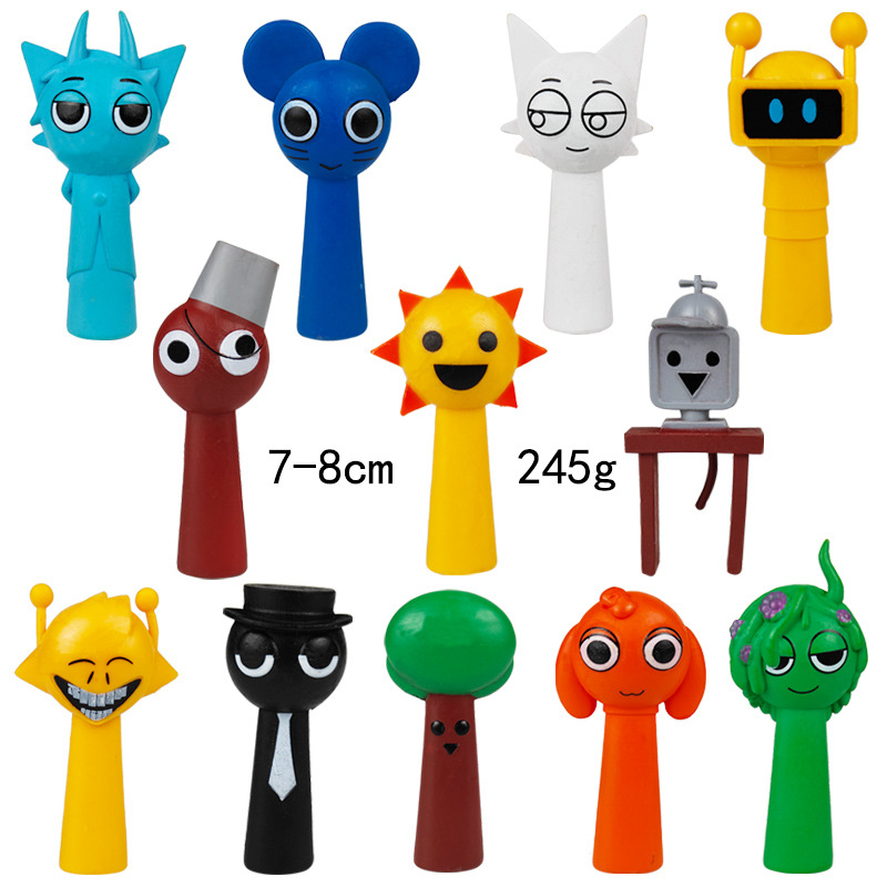 12 ชิ้น/เซ็ต Sprunki รูปของเล่น Sprunki Wanda Action Figurine Simon ...