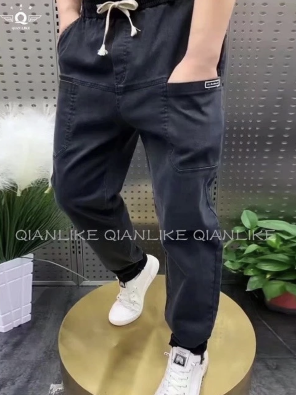 พร้อมส่ง【2xl 5XL 8XL】กางเกงยีน ยีนส์ผ้ายืด พลัสไซซ์ มีหลายกระเป๋า สําหรับผู้ชาย | Shopee Thailand