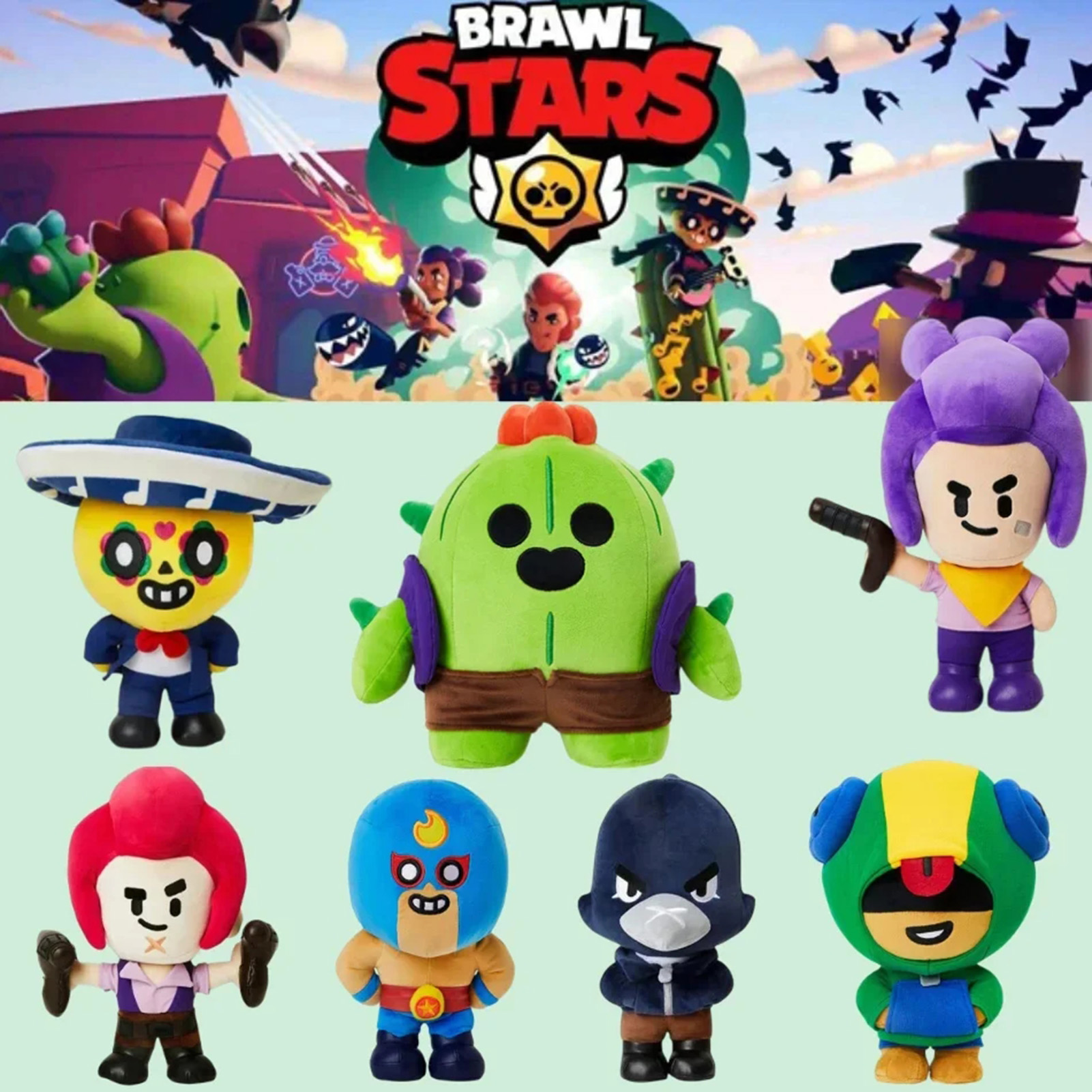 ของเล่นตุ๊กตา Brawl Stars Shirley Colt Spike Poker | Shopee Thailand