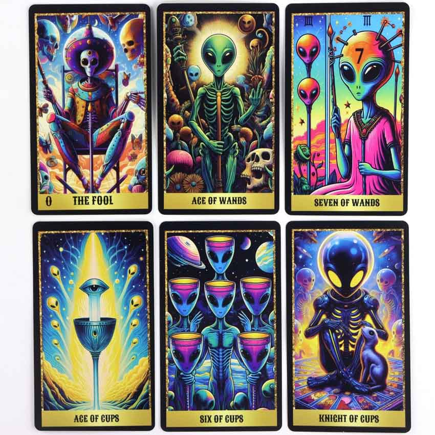 The Alien Tarot Deck 78 ชิ้น การ์ดเกมไม่มีคู่มือ | Shopee Thailand