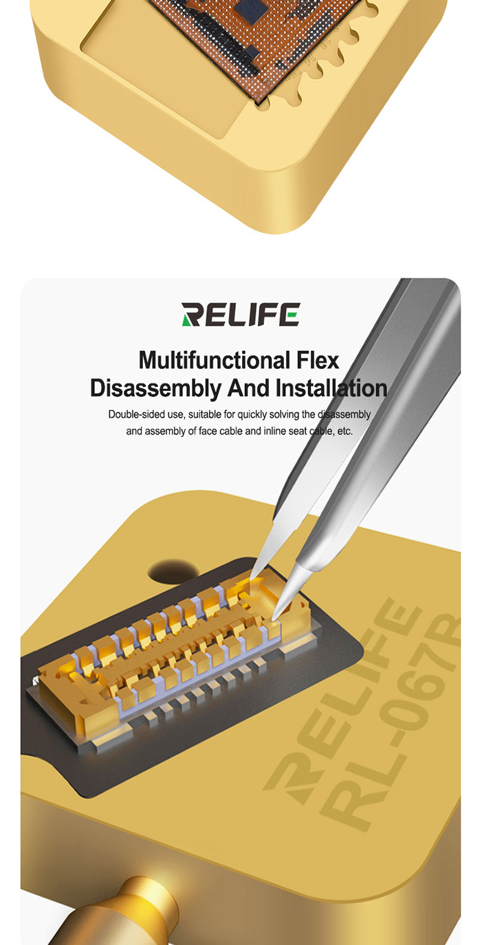 Relife RL-067B 3in1 มัลติฟังก์ชั่โต๊ะรีดผ้าขนาดเล็กสําหรับ 936/T12/210 ...