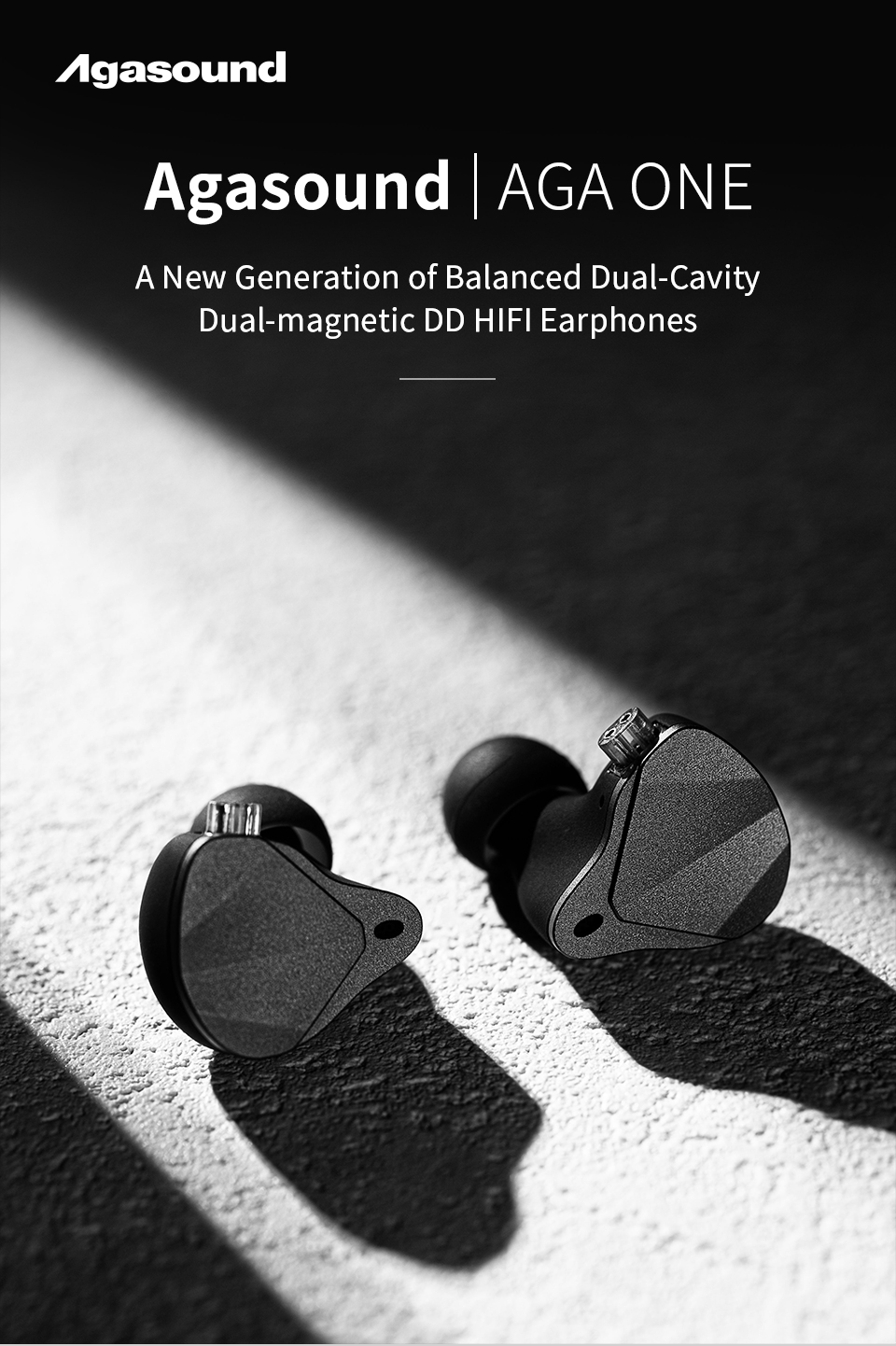 Agasound AGA ONE Balanced DCD DD HIFI หูฟัง In ear Monitor หูฟังแบบมี ...