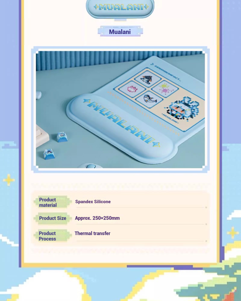 Genshin Mualani Multicolor Series dual mode Mouse Pixel mouse pad ...