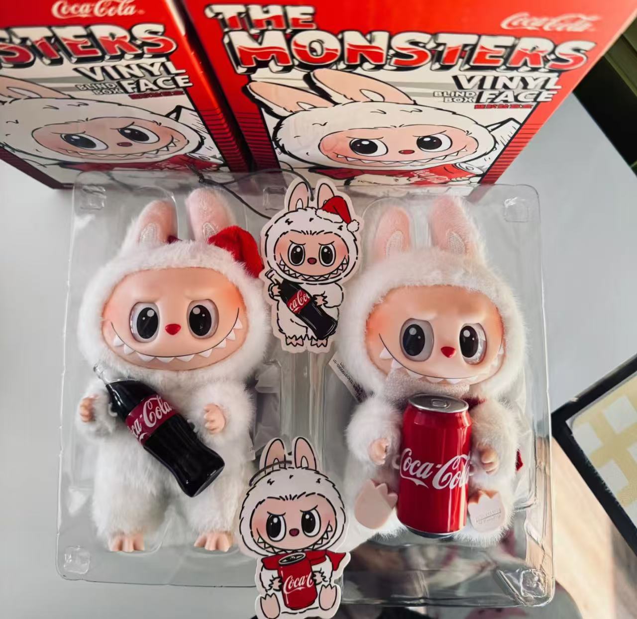 Popmart labu Coca-Cola Series ตุ๊กตาไวนิลของเล่นตุ๊กตารูปของขวัญจี้ ...