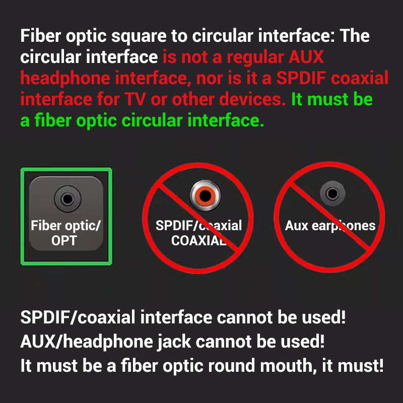 Vention Optical Fiber Square Port to 3.5mm Optical Fiber Round Port ...