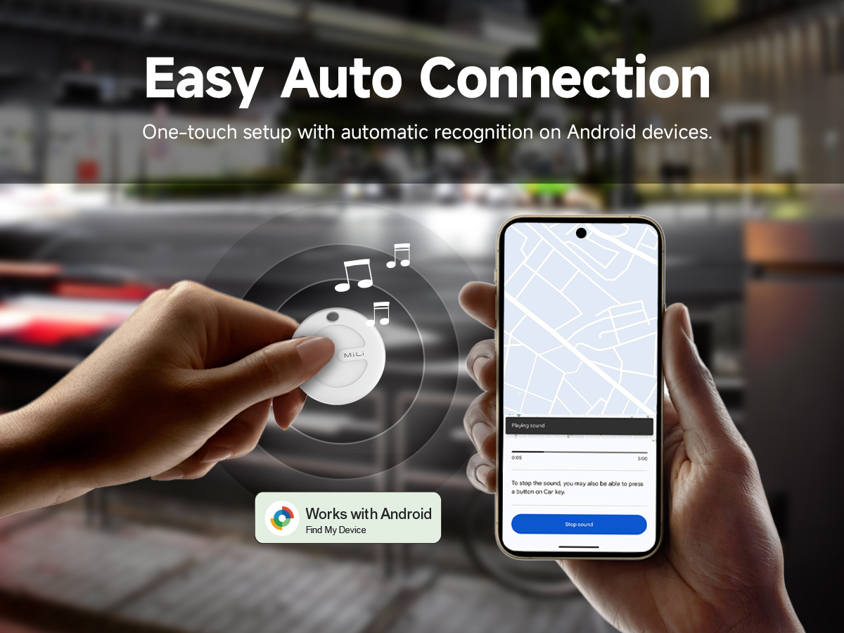 MiLi MiTag (IOS & Android) Go GPS Bluetooth Tracker สําหรับ Android Keys Finder และ Pet Locator ...