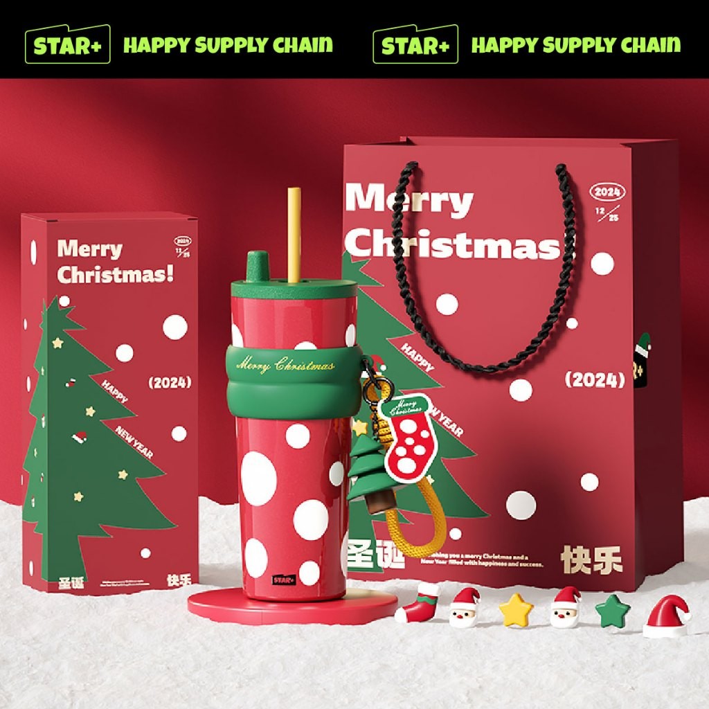 StarPlus แก้วน้ำเก็บอุณหภูมิ ธีมคริสต์มาส แก้วกาแฟ แก้วเก็บความเย็น สแตนเลส 316 แก้วเยติ ...