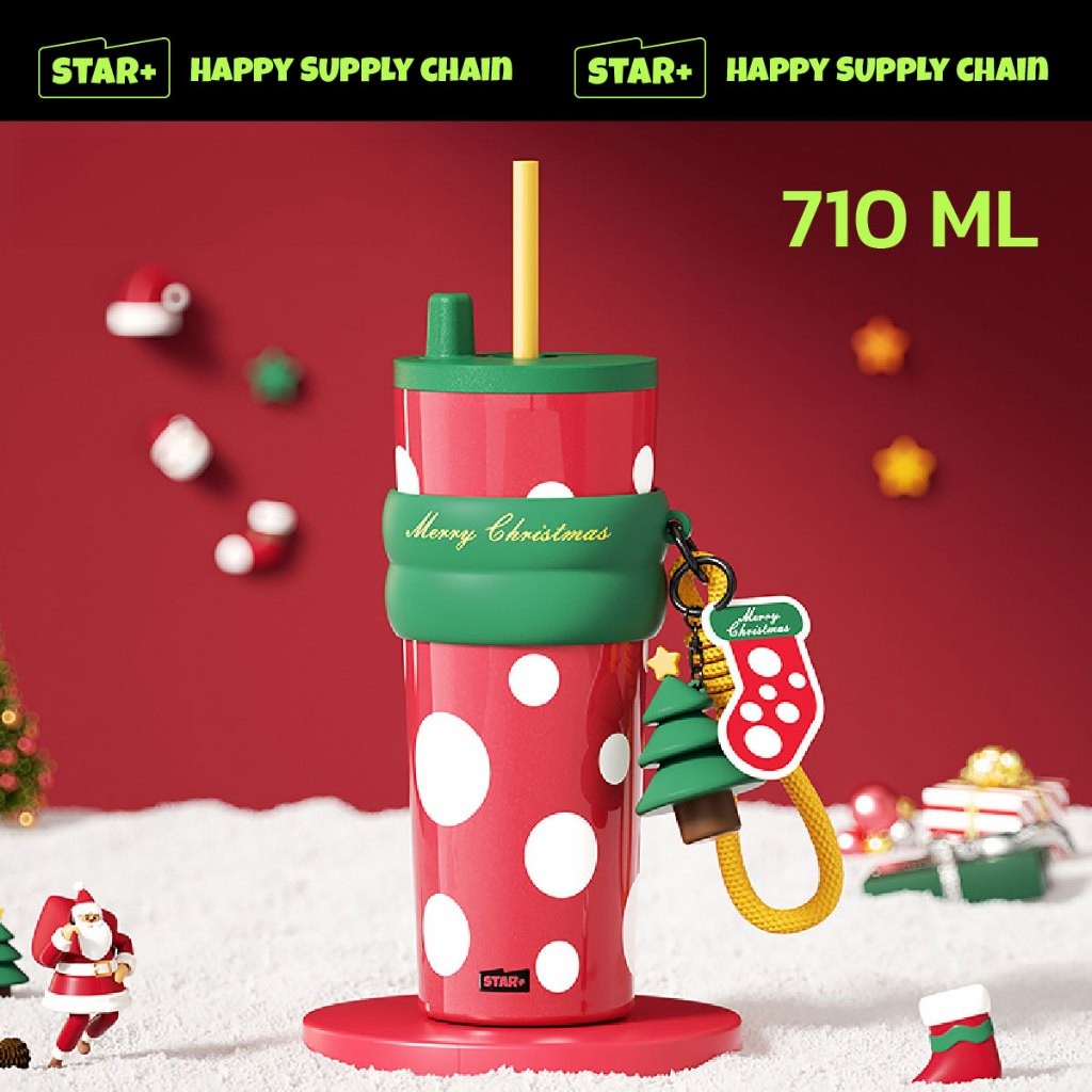 StarPlus แก้วน้ำเก็บอุณหภูมิ ธีมคริสต์มาส แก้วกาแฟ แก้วเก็บความเย็น สแตนเลส 316 แก้วเยติ ...