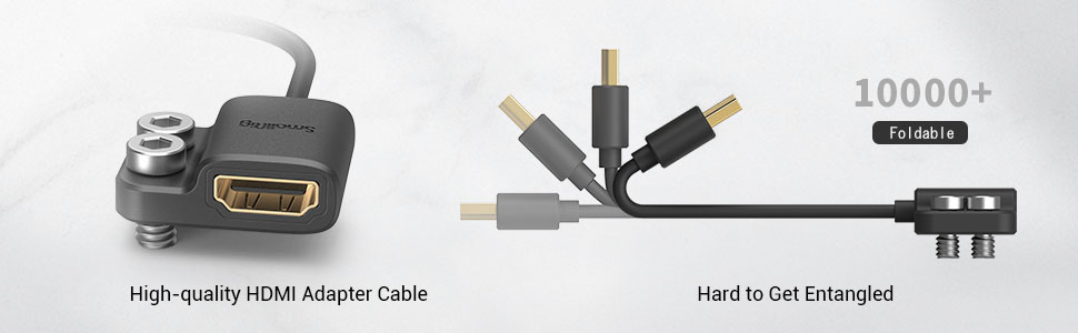 SmallRig Universal Camera Ultra Slim 4K HDMI Adapter Cable (D to A ...