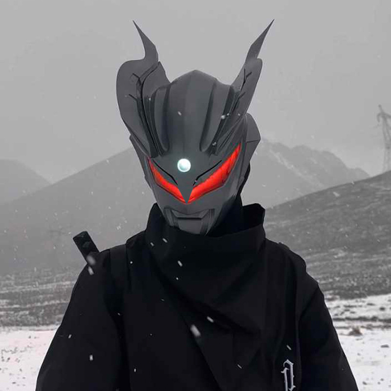 Ellen Ultraman Mask Dark Lops เรืองแสงหัว Cos Sero Oman หมวกกันน็อก ...