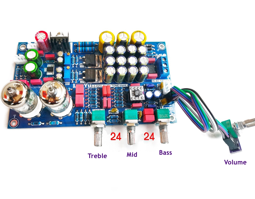 L6-ge 5654 หลอดอิเล็กทรอนิกส์ HiFi Preamplifier Tone Board AD847 เครื่องขยายเสียงปฏิบัติการพร้อม ...