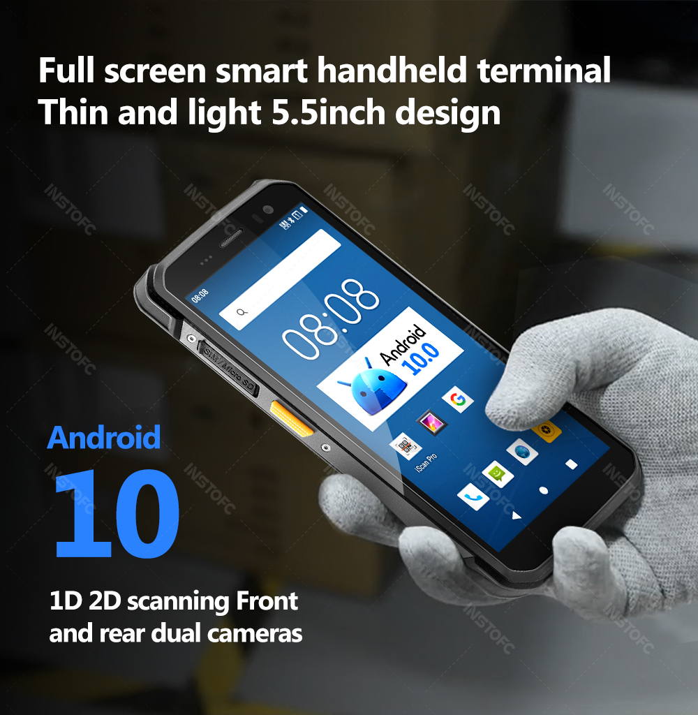 iData T1 หน้าจอขนาดใหญ่ PDA Android 10 4G+64G สมาร์ทเทอร์มินัล พร้อมเครื่องสแกน 1D/2D รองรับ ...