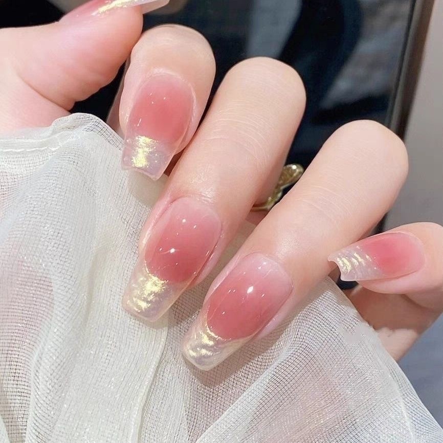 Rou Bao Nail Sunset Blusher Aurora Powder Dreamy Mermaid Magic Mirror Powder Girly Nails Art DIY ...