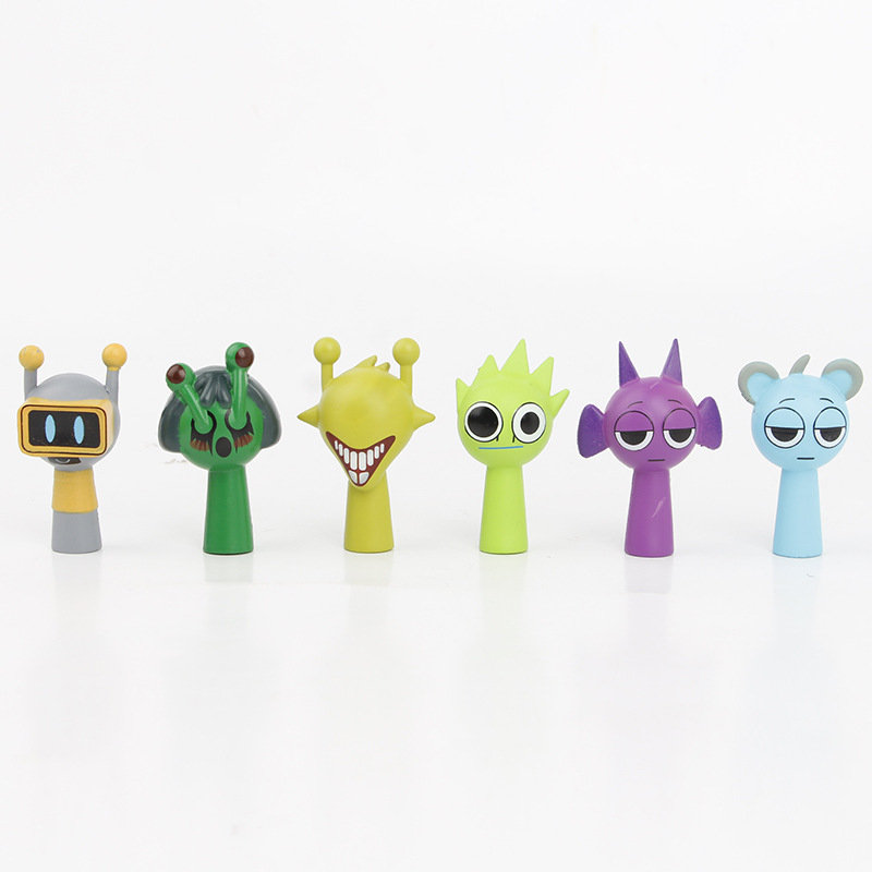 24 ชิ้น/เซ็ต Sprunki เกมอะนิเมะรูปของเล่น Figurines Oren Wanda ตุ๊กตา ...