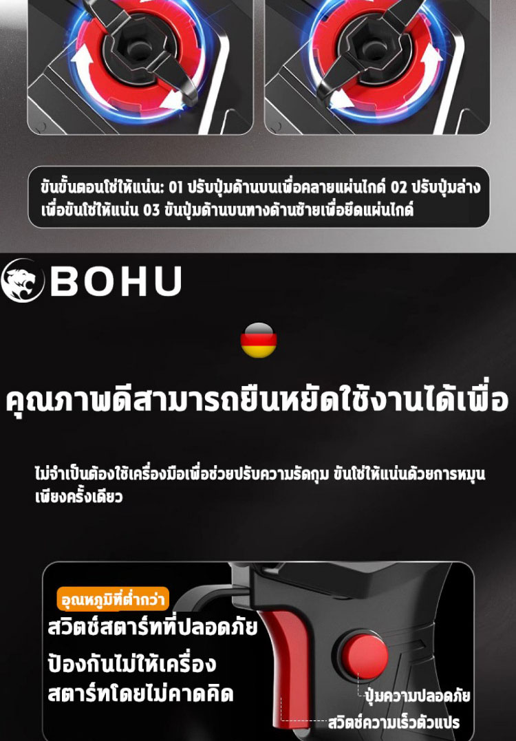 BOHU เลื่อยไฟฟ้าไร้สาย ขยายได้ถึง5M 6นิ้ว เครื่องตัดไม้ เลื่อยยนต์ ...