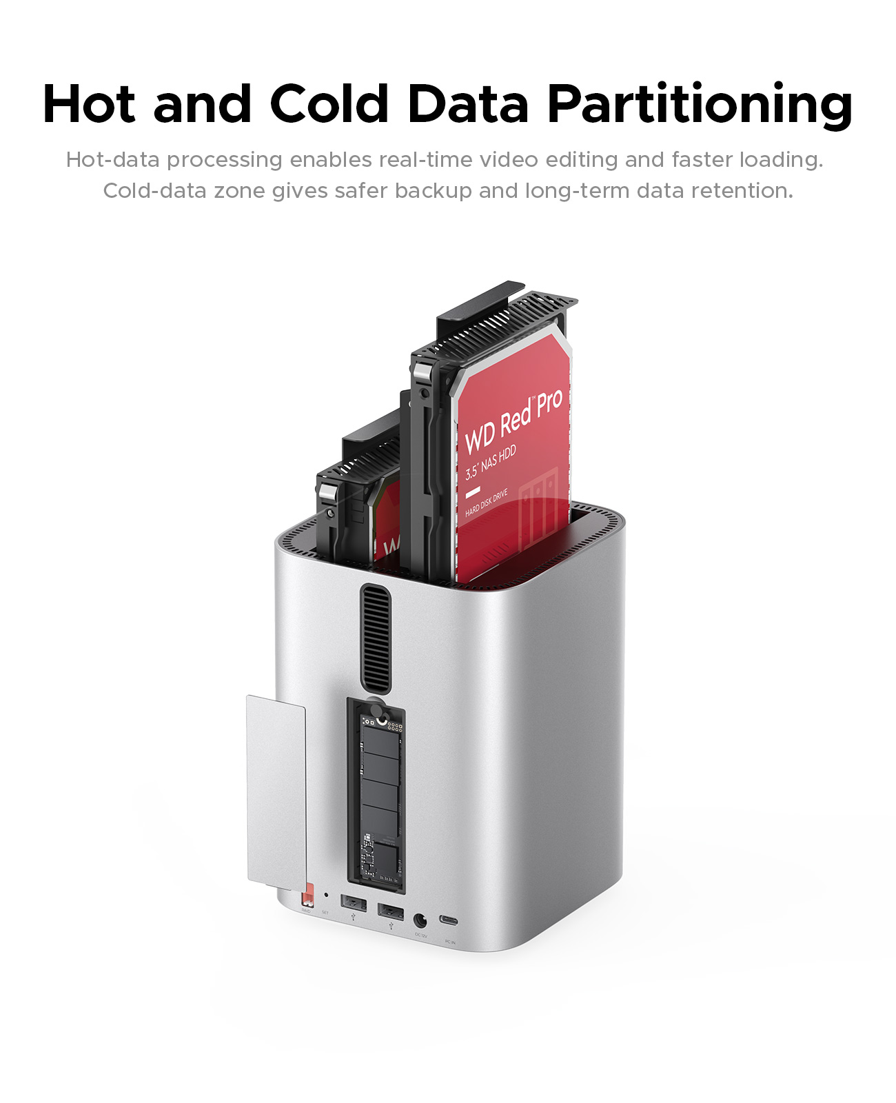 ORICO MiniTower SSD/HDD Docking Station With M.2 Enclosure For Mac Mini ...