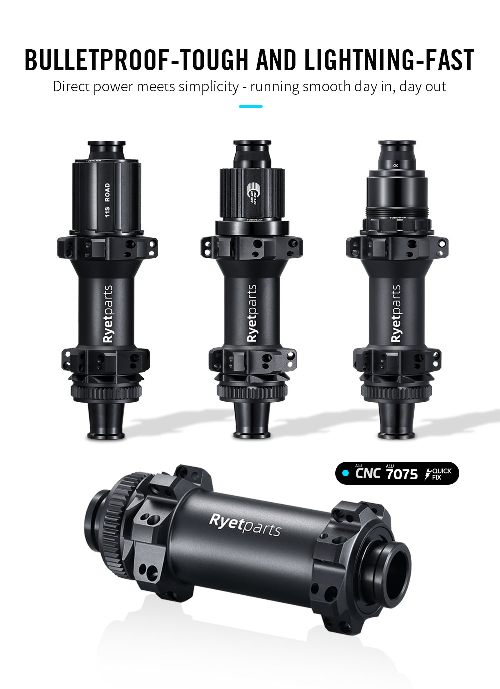 Ryet MTB Straightpull BOOST 148 Hub Ultralight 28 หลุม Bushing 36T ...