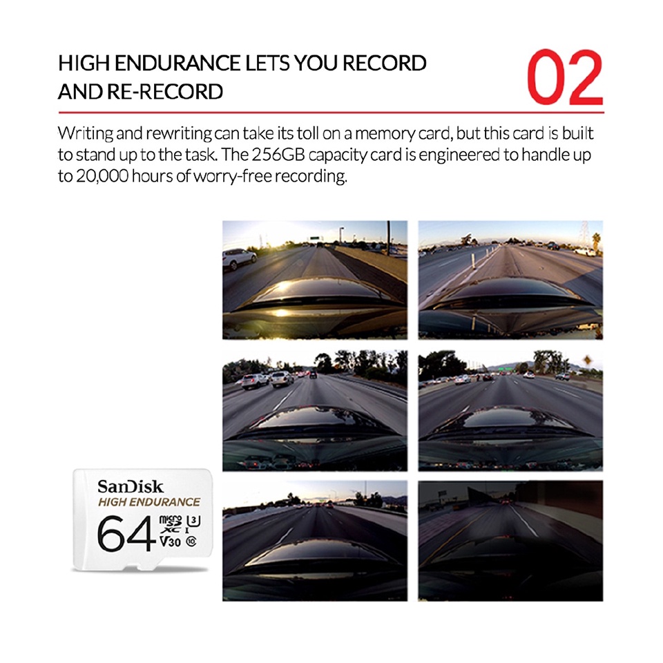 SanDisk High Endurance microSD 64GB/128GB/256GB 140 MB/s (SDSQQNR-064G ...
