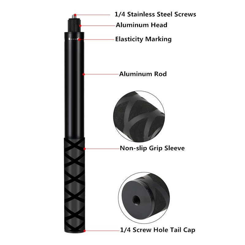 1.2m 2M 3M ไม้เซลฟี่ที่มองไม่เห็นสําหรับ Insta360 X4 one X3 X2 oners ...