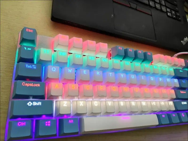 Mechanical Keyboard Gaming Blue switch，【ZK-3】คีย์บอร์ดแบบกลไก, โลหะแท้, 104/87สําคัญ, เหมาะ ...