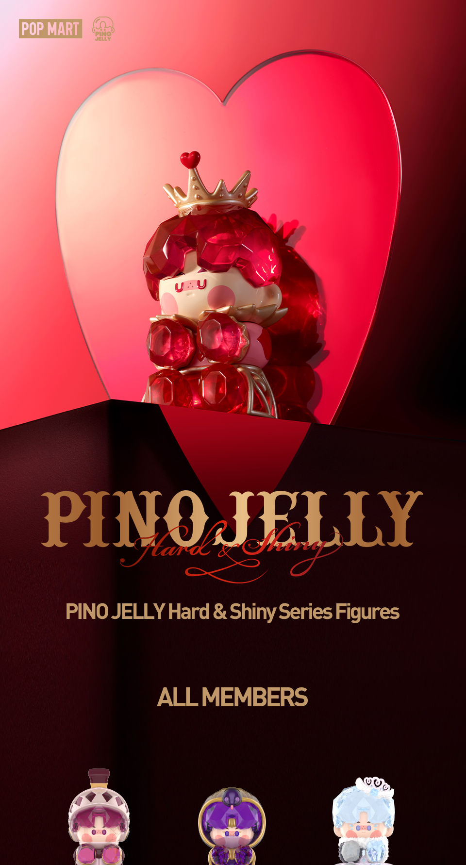 POP MART PINO JELLY Hard & Shiny Series Figures Blind Box Action Toys ...