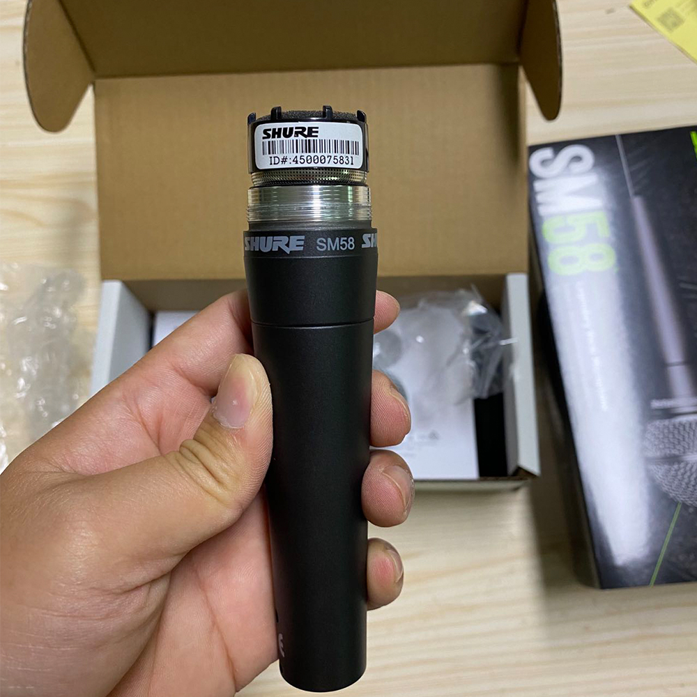 Shure SM58 ไมโครโฟนคลาสสิกสําหรับโบสถ์สตูดิโอ Tiktok ถ่ายทอดสดร้องเพลง ...