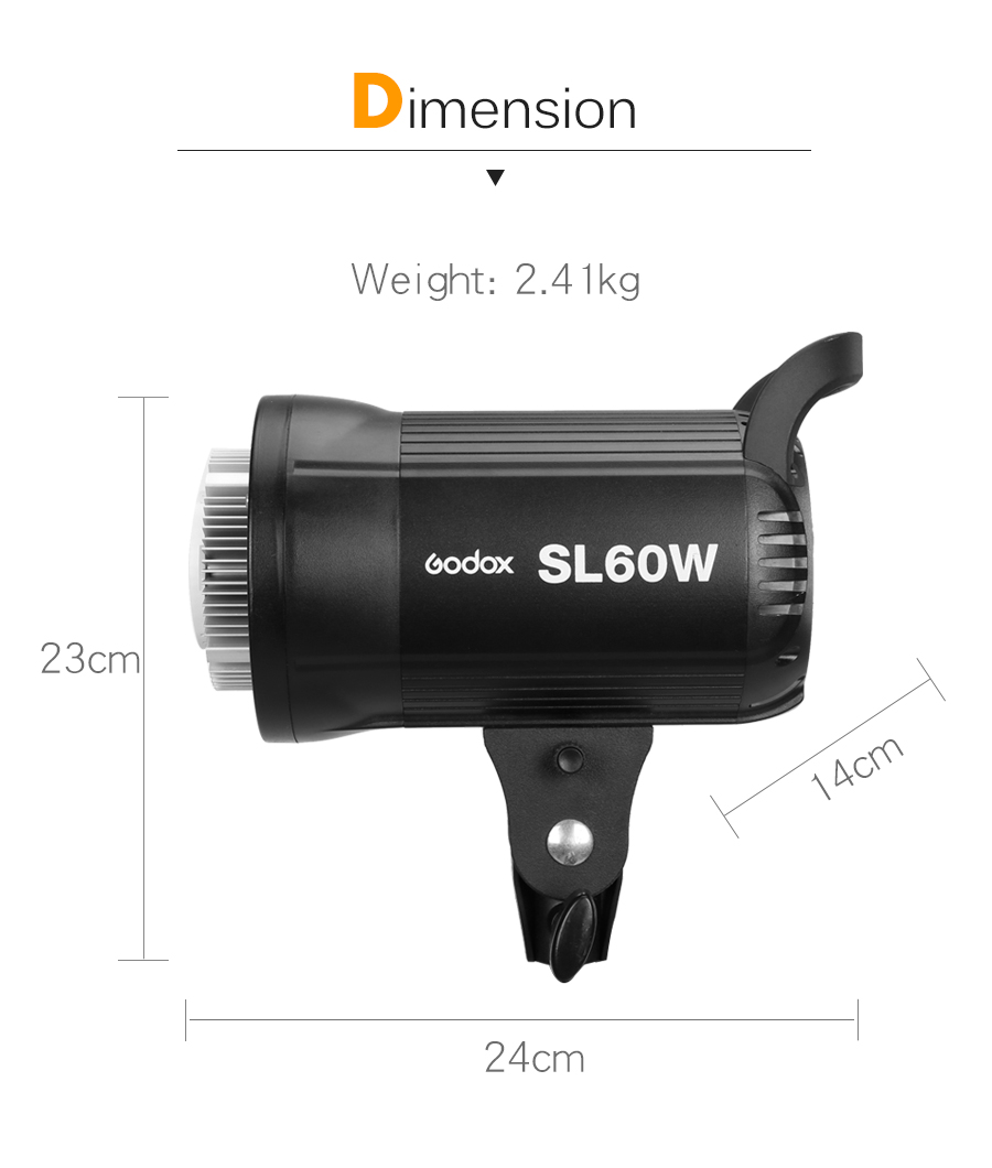 Godox SL-60W 60W ไฟต่อเนื่อง Bowens Mount | Shopee Thailand