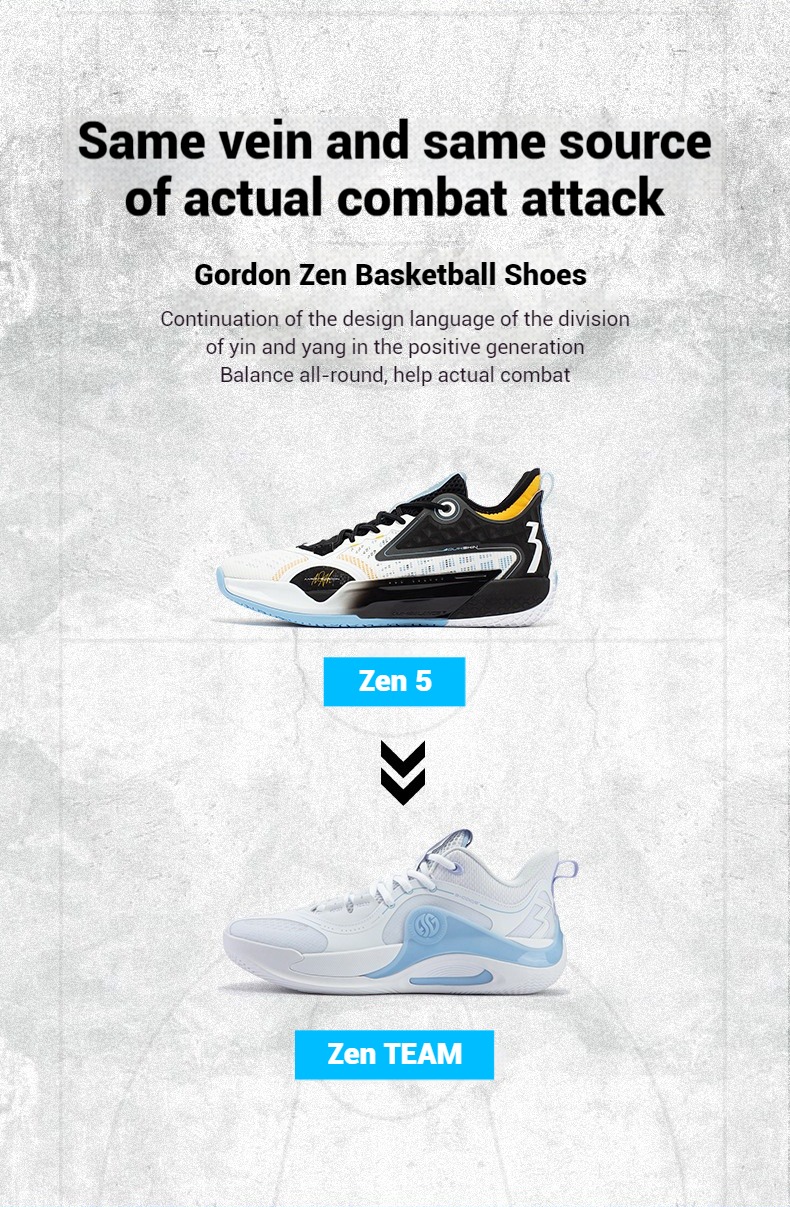 361 Degrees Zen Team Men รองเท้าบาสเก็ตบอลความยืดหยุ่นสูง Shock Absorption Anti-Slip 672431103 ...