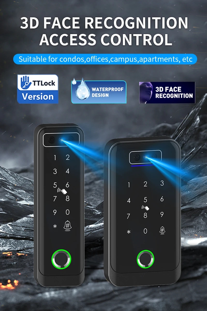 หลายแพลตฟอร์ม TTlock TTHelry TTRenting สมาร์ทล็อคลายนิ้วมือและ Face ...