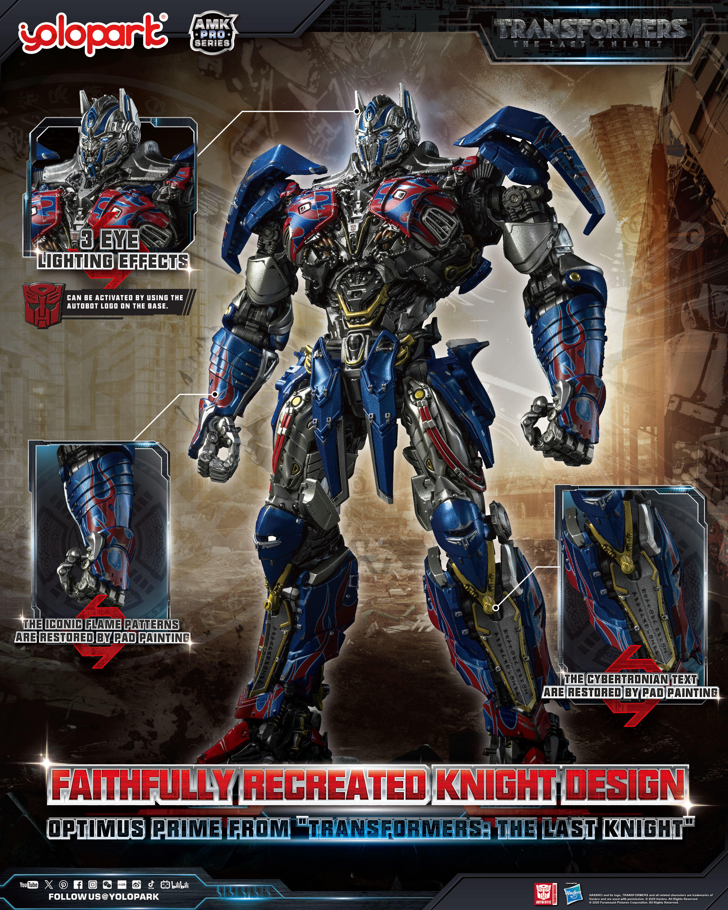 YOLOPARK AMK PRO Series Transformers The Last Knight Optimus Prime ...